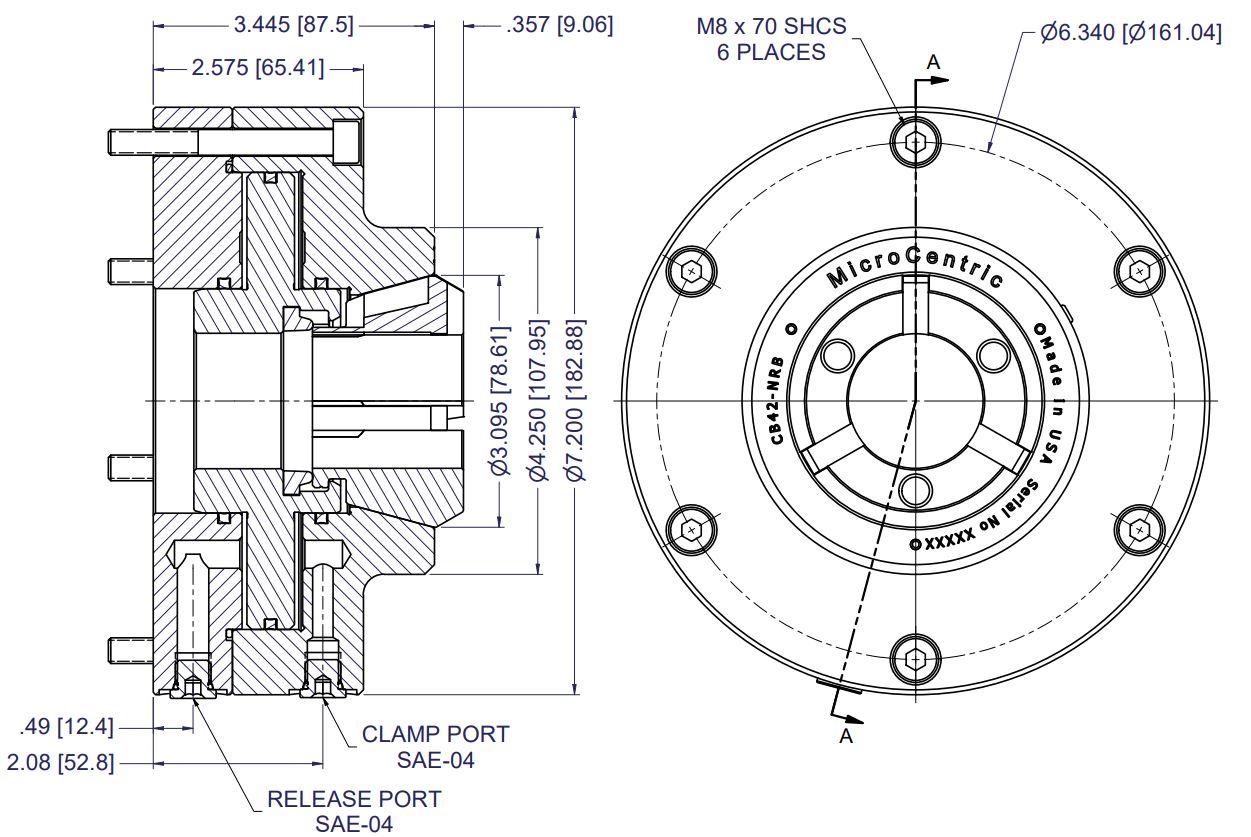 Model CB42-NRB, CB-NRB Collet Chucks - Stationary Design On ...