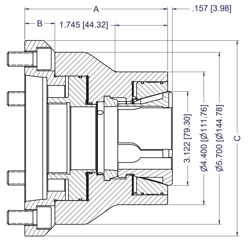 Model CB52-NX/A6, CB-NX Collet Chuck - Dead Length Design On ...